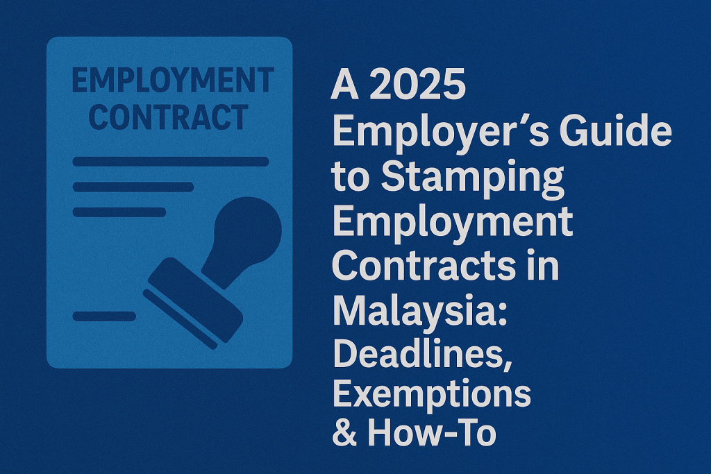 A 2025 Employer’s Guide to Stamping Employment Contracts in Malaysia: Deadlines, Exemptions ...